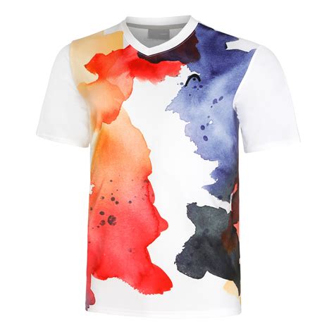 Buy Head Topspin T Shirt Men White Multicoloured Online Tennis Point Uk