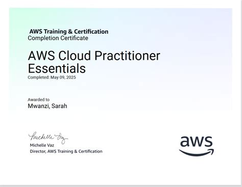 aws cloudcomputing learningjourney professionaldevelopment sarah