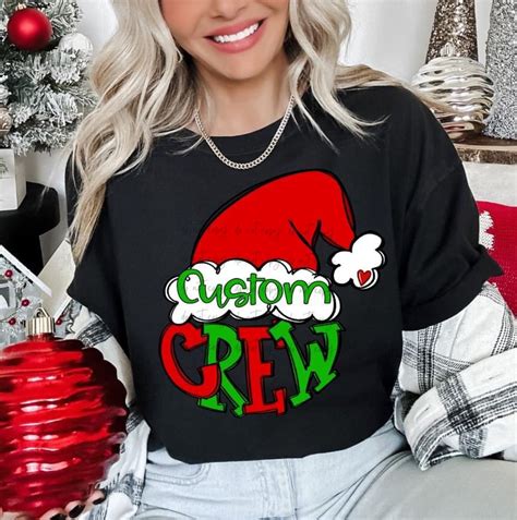 Christmas Crew Customized Dtf Transfer Sassy Sublimation And Screen Prints