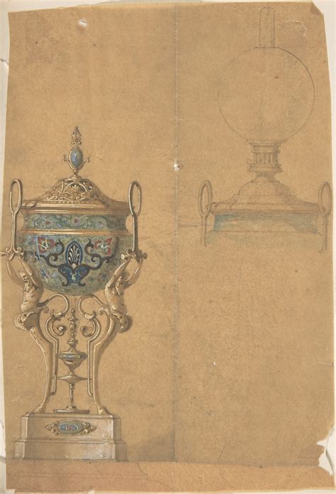 Stone Vessel Supported On Legs In The Form Of Fauns With A Metal Lid
