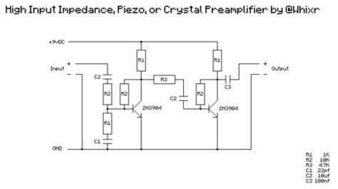 Diy High Impedance Preamplifier W 2n3904