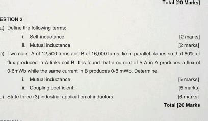 Total Marks Estion A Define The Studyx