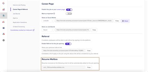 Resume Mailbox SenseHQ