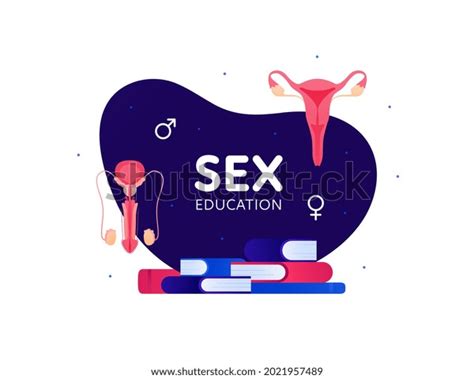 Sex Education Concept Vector Flat Illustration Stock Vector Royalty