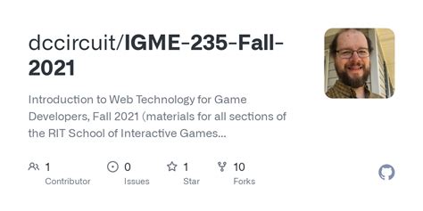 GitHub Dccircuit IGME 235 Fall 2021 Introduction To Web Technology