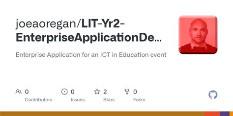 Github Joeaoreganlit Yr2 Enterpriseapplicationdevelopment