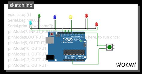 Led Blinking Wokwi Esp Stm Arduino Simulator