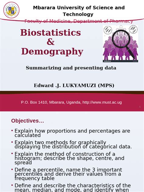 Biostatistics And Demography Lecture 2 Pdf Mean Coefficient Of