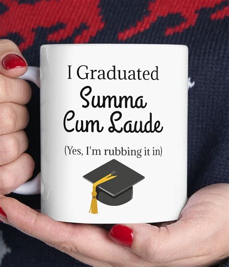 Graduated Summa Cum Laude College Graduate Mug T For Recent