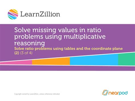 solve missing values in ratio problems using multi