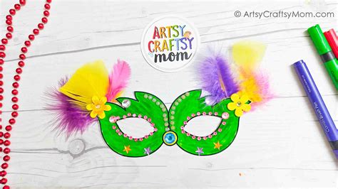Gorgeous Diy Mardi Gras Masks With Free Template