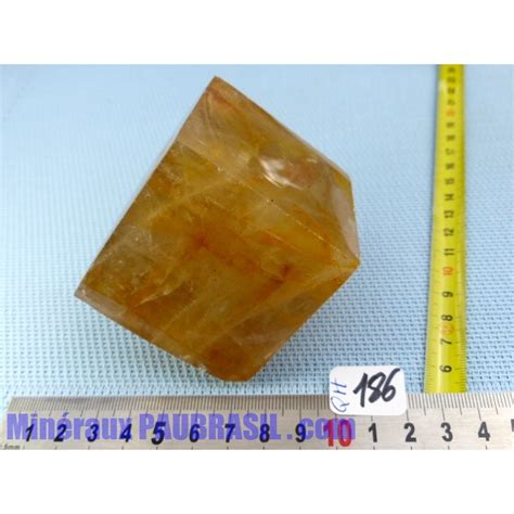 Cube Flottant En Quartz Hematoïde Pierre Feng Shui
