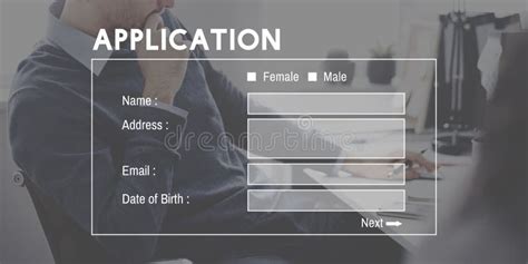 Application Form Online Digital Website Concept Stock Photo Image Of Applying Professional