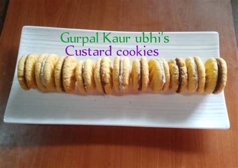 Custard Cookies Recipe By Gurpal Kaur Ubhi Cookpad