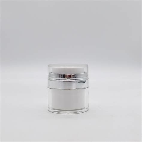 중국 제조 업체에서 에어리스 펌프 15g와 잘 에어리스 화장품 용기 빈 15ml 펄 화이트 화장품 항아리 판매 Kp Pkg