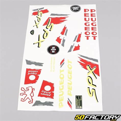 Kit déco Peugeot 103 SPX LC phase 1 sans fond jantes Grimeca
