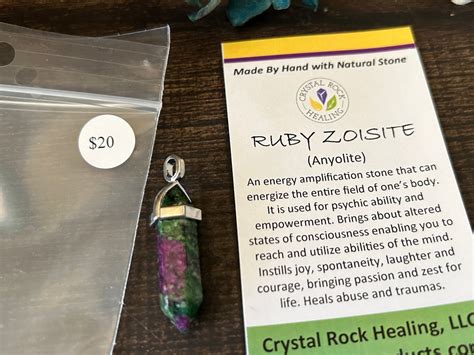 Ruby Zoisite Pendant