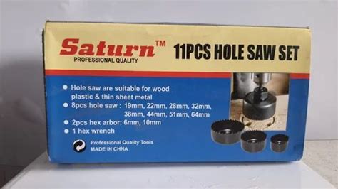 Saturn Hole Saw Cutter 11 Pics Hole Saw Set Mild Steel At ₹ 240piece