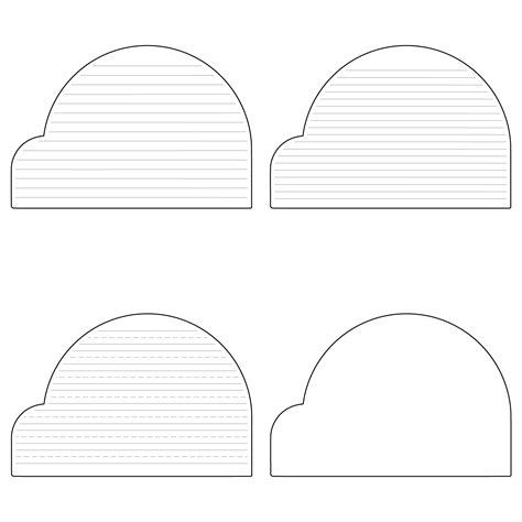 Igloo Shaped Writing Template Free Printable Papercraft Templates