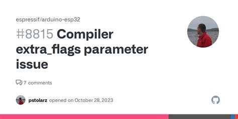 Compiler Extra Flags Parameter Issue Issue 8815 Espressif Arduino