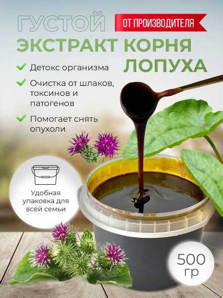 Экстракт корня лопуха 500 гр - купить с доставкой по выгодным ценам в ...