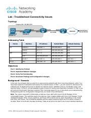 Lab B Troubleshoot Connectivity Issues Pdf Lab Troubleshoot