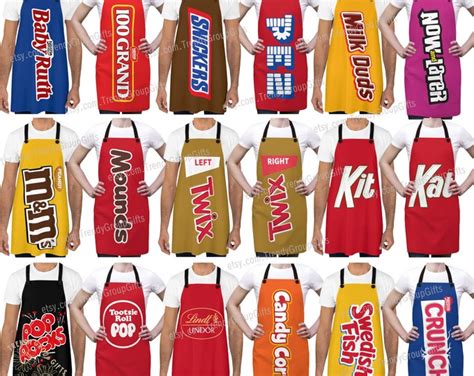 Candy Group Halloween Costume Candy Teacher Costume Apron Adult