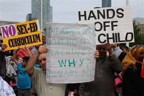 At A Protest Against The New Ontario Sex Ed Curriculum Imgur