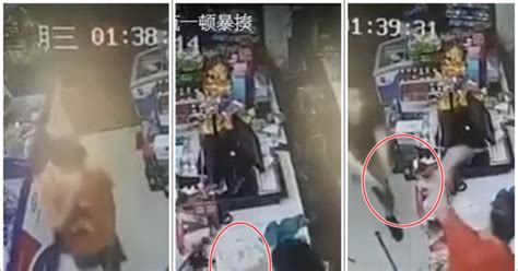 持刀劫便利店 倒楣贼遭店员15秒内连环爆樽6次 星岛日报