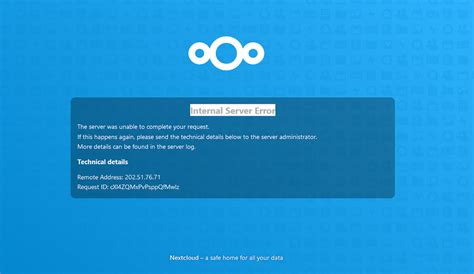 Nextcloud user settings not working on web interface ℹ Support Nextcloud community