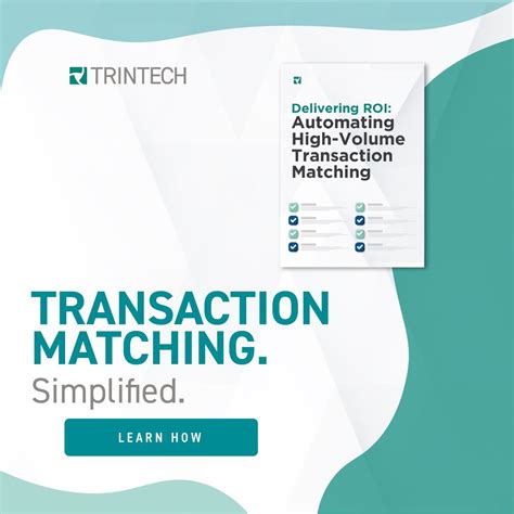 Trintech On Linkedin Transaction Matching