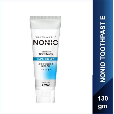 Nonio Toothpaste Clear Herb Mint 130g Shopee Singapore