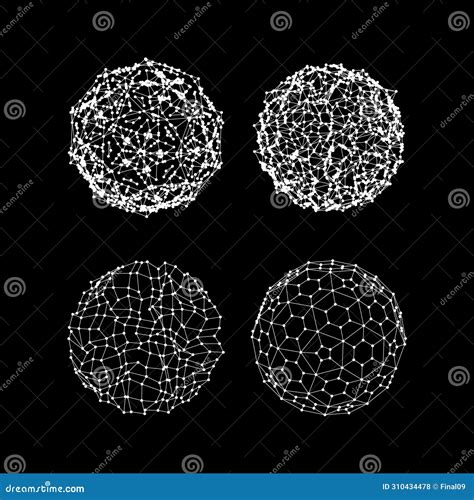 3d Sphere Mesh Grid Ball Or Sphere In Grid Of Line Cartoon Vector