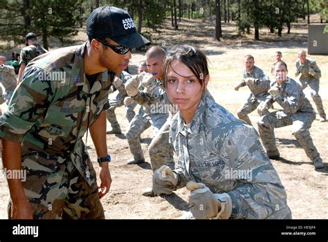 U S Air Force Academy Cadet 1st Class Clinton Walls Directs Basic