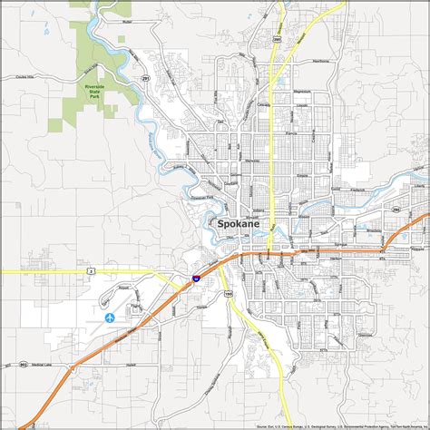 Spokane County Map