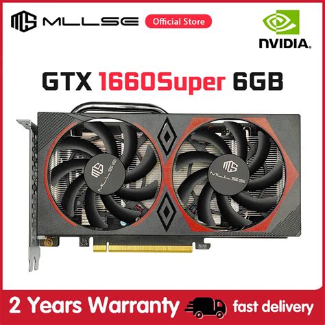 Mllse Gaming Graphics Card Gtx 1660 Super 6gb Gddr6 192 Bit Pci E 3 0×16 8pin Gtx 1660super 6gb