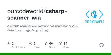 Github Ourcodeworldcsharp Scanner Wia A Simple Scanner Application