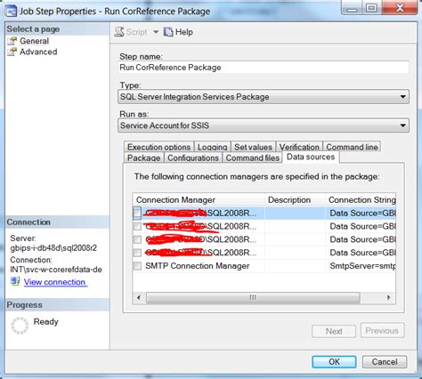 Ssis The Connection Is Not Found The Error Is Thrown By Connections