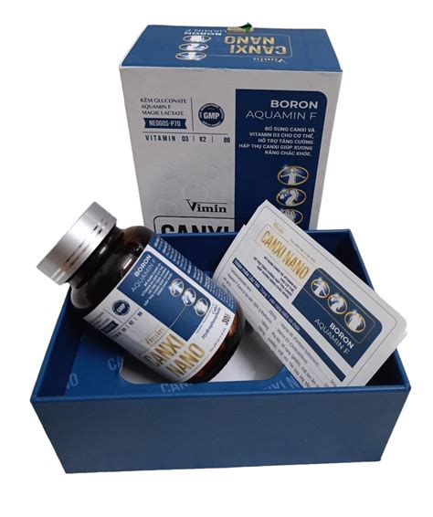 Vimin Canxi Nano Bổ Sung Canxi Và Vitamin D3 Cho Cơ Thể Hỗ Trợ Tăng Cường Hấp Thu Canxi Giúp