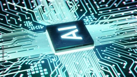 ai microprocessor on motherboard computer circuit artificial intelligence integrated inside