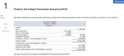 solved 1problem 3a 4 algo ﻿transaction analysis