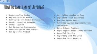 APPIUM Training In Delhi PPT