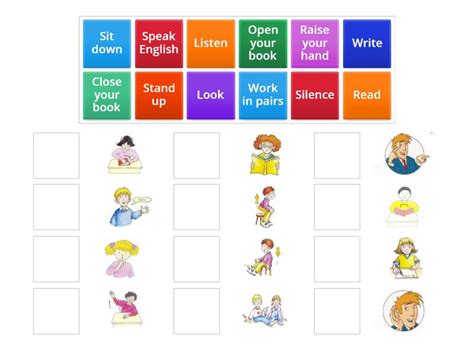 Classroom Language Match Up