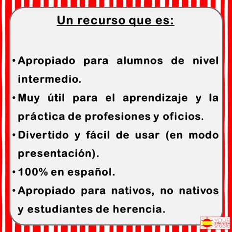 Jobs In Spanish Noprep Vocabulary Game Las Profesiones Y Los Oficios