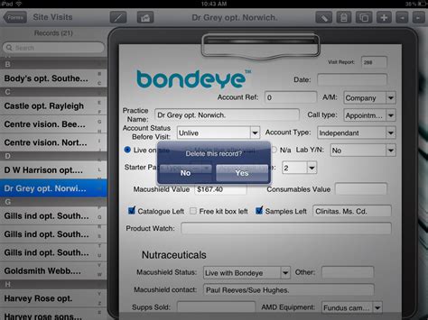 Deleting A Record Formconnections