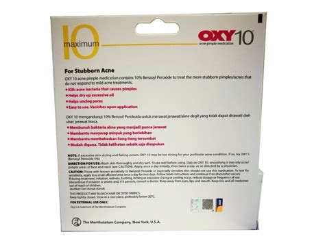 Купить Средство OXY 10 Creams For Stubborn Acne Pimple Treatment 25g в ...