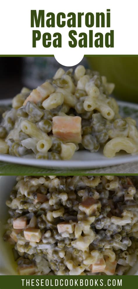 Creamy Macaroni Pea Salad These Old Cookbooks
