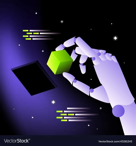 Robotic Machine Learning Artificial Royalty Free Vector