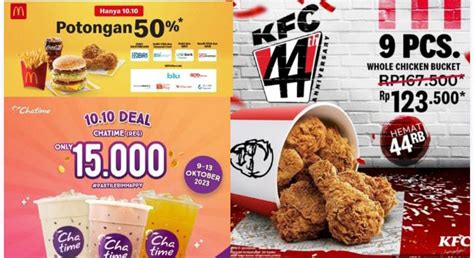 5 Promo 1010 Bertabur Diskon Dari Kfc Mcd Hingga Phd