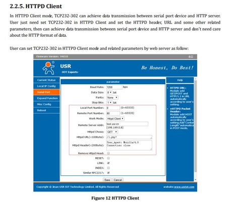 Connecting Usr232 302 Using Php Web Socket Pusr Iot